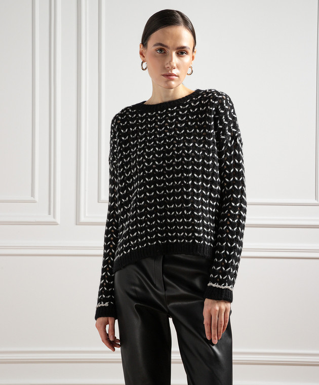 Max Mara - Чорний светр Gerusia з кристалами GERUSIA купити в Symbol