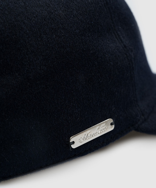 Enrico Mandelli - Blue cashmere cap CAP4014816 - buy with Latvia ...