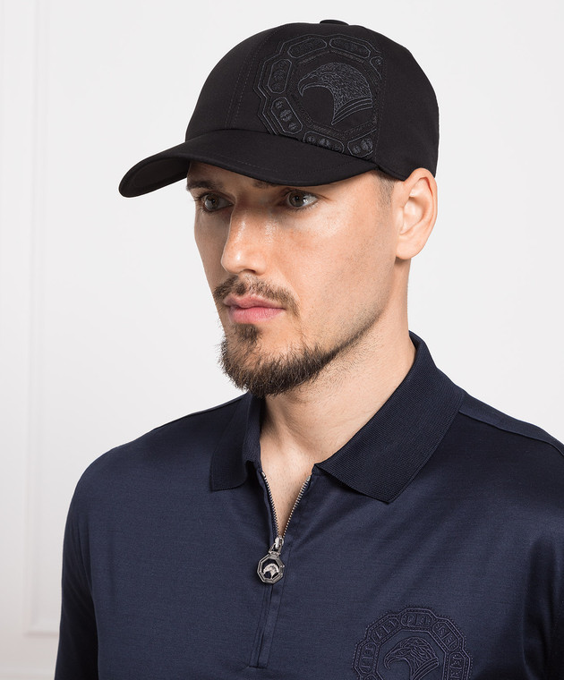 Stefano Ricci - Black cap with logo embroidery MCV320004EPL001H - buy ...