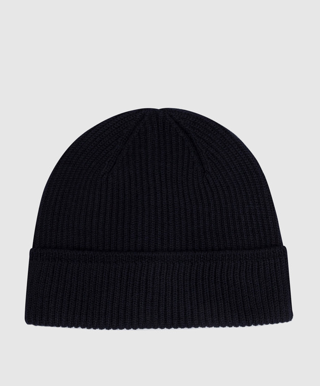 Canali - Navy blue wool hat MK00461B0018 - buy with European delivery ...