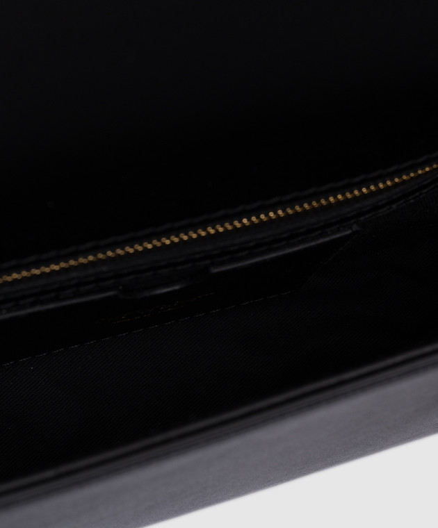 Off-White - Plain Binder logo cross body bag in black leather ...