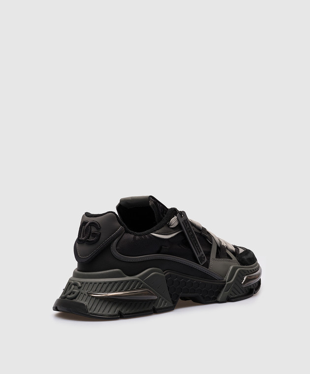 Dolce&Gabbana - Airmaster logo combo sneakers in black CS1984AO059 ...