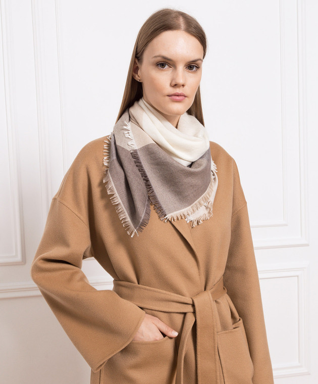Loro Piana - Платок с узором Quadrilatero del Silenzio из кашемира и ...