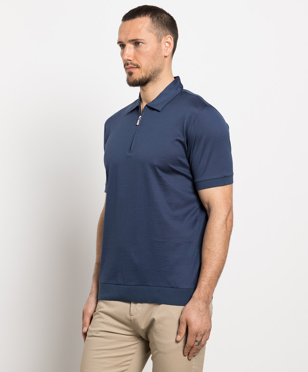 Enrico Mandelli - Blue polo POLFZI4728 - buy with Czech Republic ...