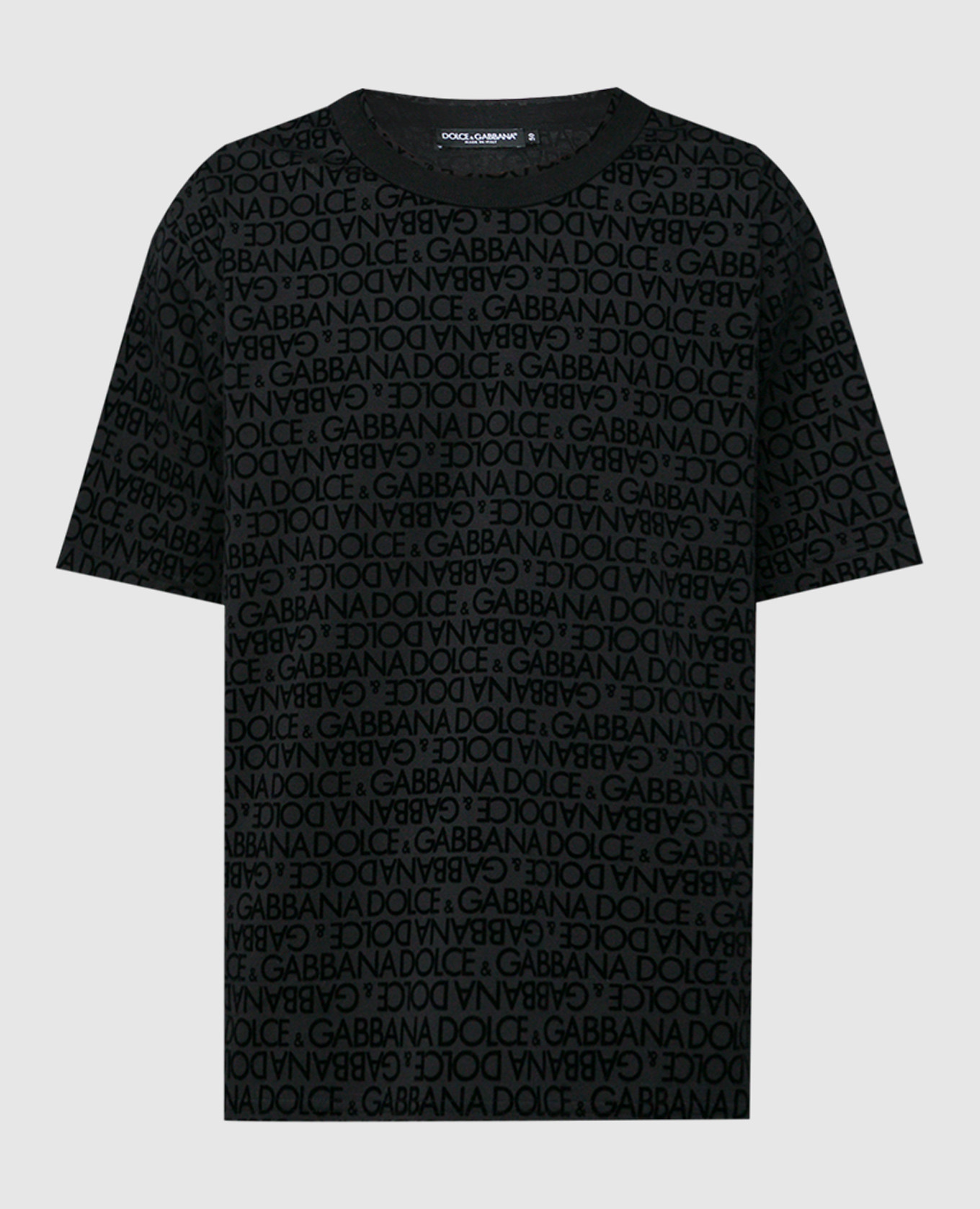 Dolce&Gabbana - Черная футболка в логотипе G8RE6TG7KL5 купить в Symbol