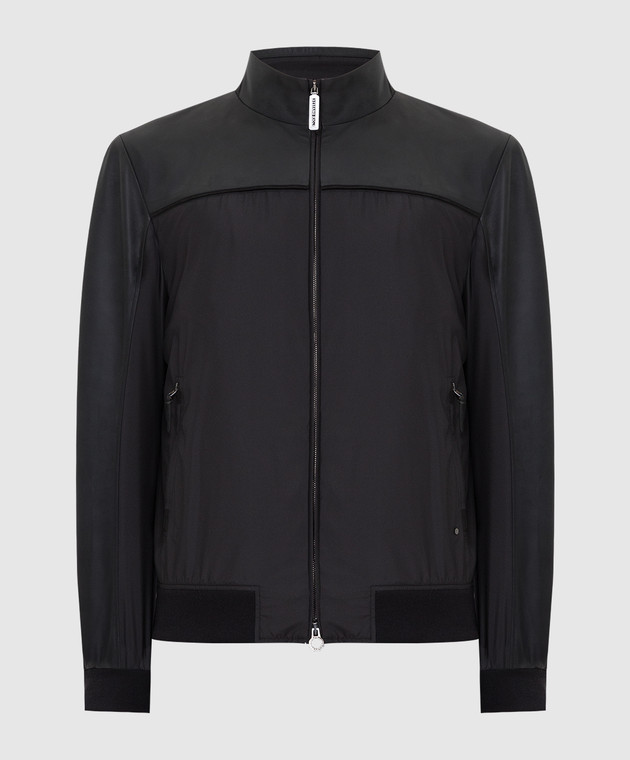 Stefano Ricci - Silk jacket with leather inserts M7J2100170SETEC1 buy ...