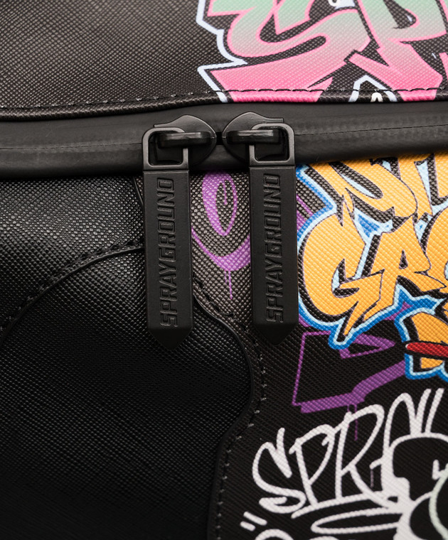 Sprayground - Children's black shoe bag Half graff night 910B4862NSZ ...