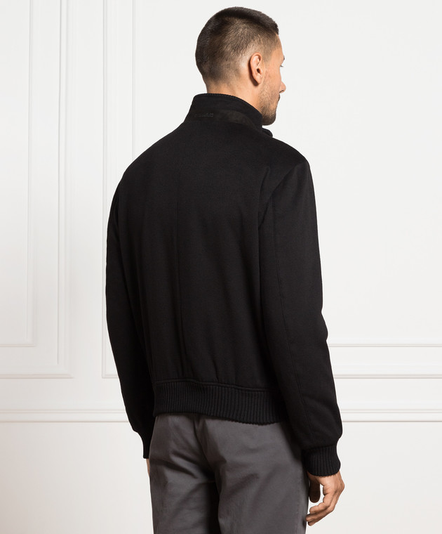 Enrico Mandelli - Black cashmere jacket A7T7024816 - buy with Latvia ...