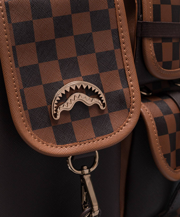 Sprayground - Дитячий коричневий рюкзак Checkmate Royale 910B5686NSZ ...