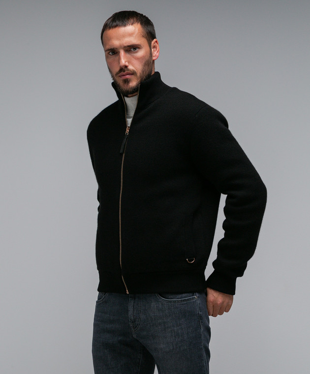 Agnona - Black two-way jacket with cashmere KH06U581K1207 - buy with ...