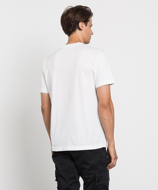 Stone Island - Белая футболка с нашивкой логотипа MO771524113 купить в ...