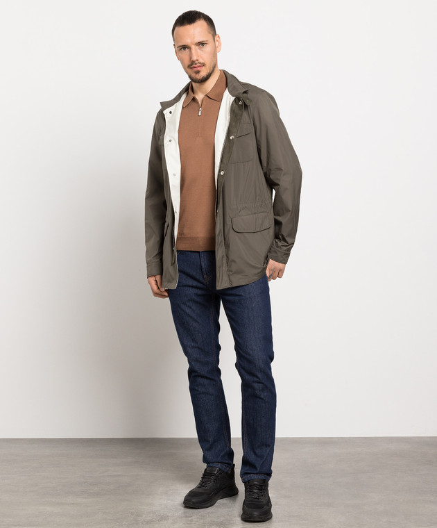 Enrico Mandelli - Brown polo KEYWES5134 - buy with European delivery at ...