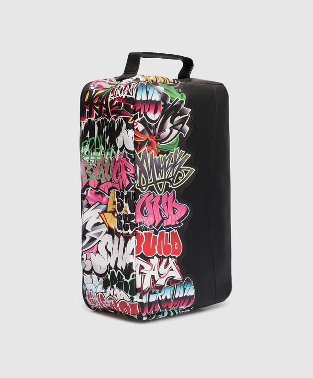 Sprayground - Детская черная сумка для обуви Half graff night ...