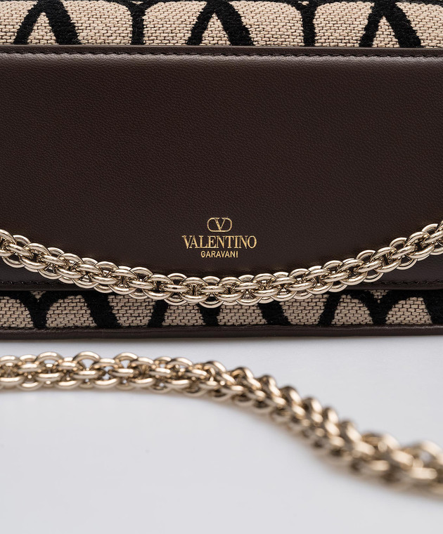 Valentino - Beige Locò baguette bag in Toile Iconographe print ...