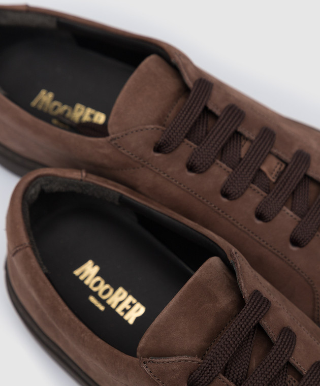 MooRER - BOLDINI suede brown sneakers BOLDINIP3 - buy with European ...