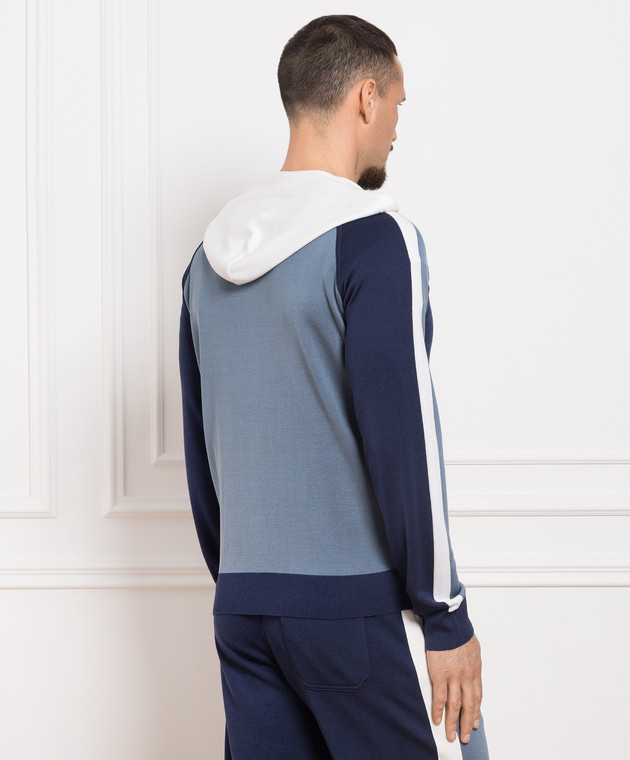 Stefano Ricci - Blue sports jacket made of silk K616307FCRF23117 buy at ...