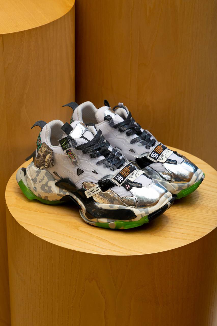 CLJD Shoes - Серые комбинированные кроссовки 6F0680101 купить в Symbol