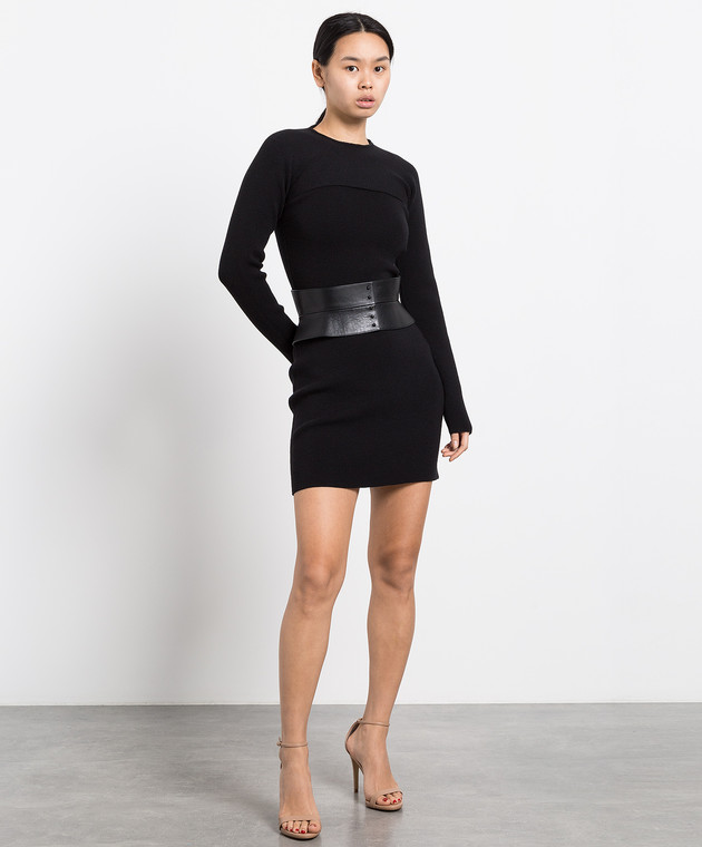 Tom Ford - Платье с топом из шерсти черного цвета ACK311YAX421 купить в ...