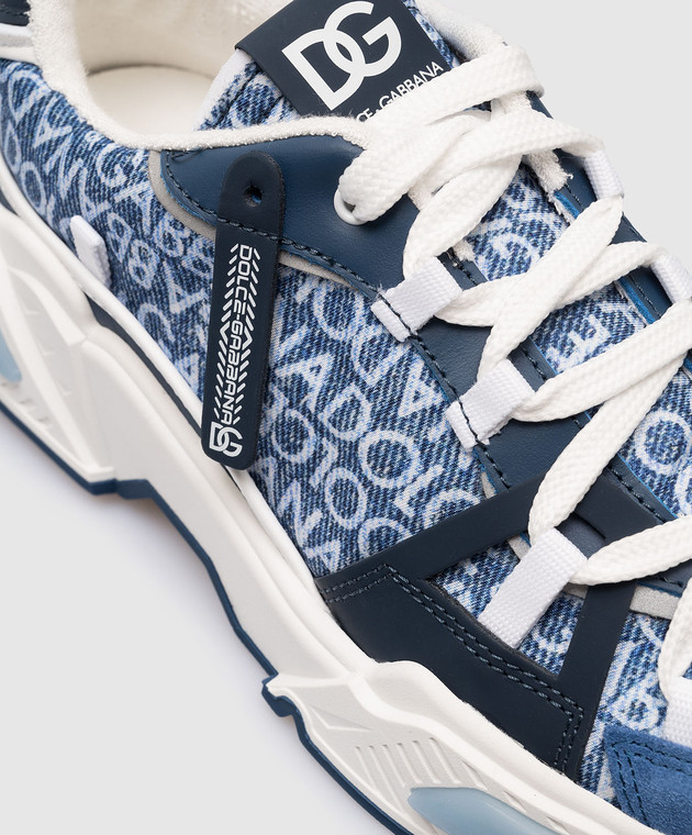 Dolce&Gabbana - Airmaster logo combo sneakers for kids in blue ...