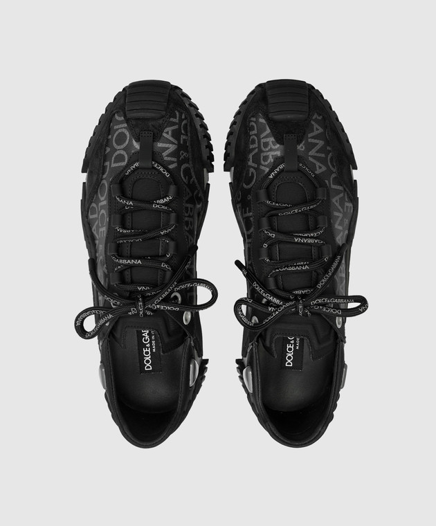Dolce&Gabbana - Black NS1 logo combo sneakers CS1810AM998 - buy with ...