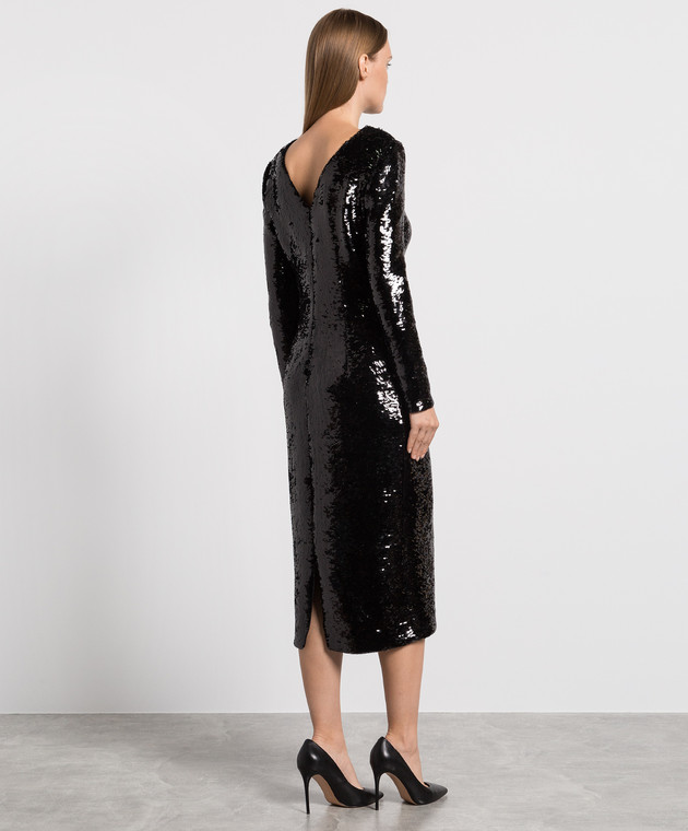 Max Mara - Black midi dress with sequins ARLEM buy at Symbol